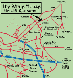 The White House Hotel in Telford, hotels in Shropshire, providing ...